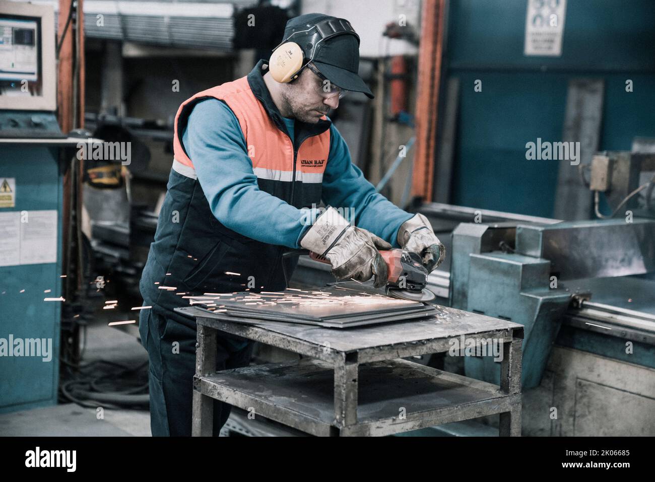 iron joinery factory Stock Photo - Alamy