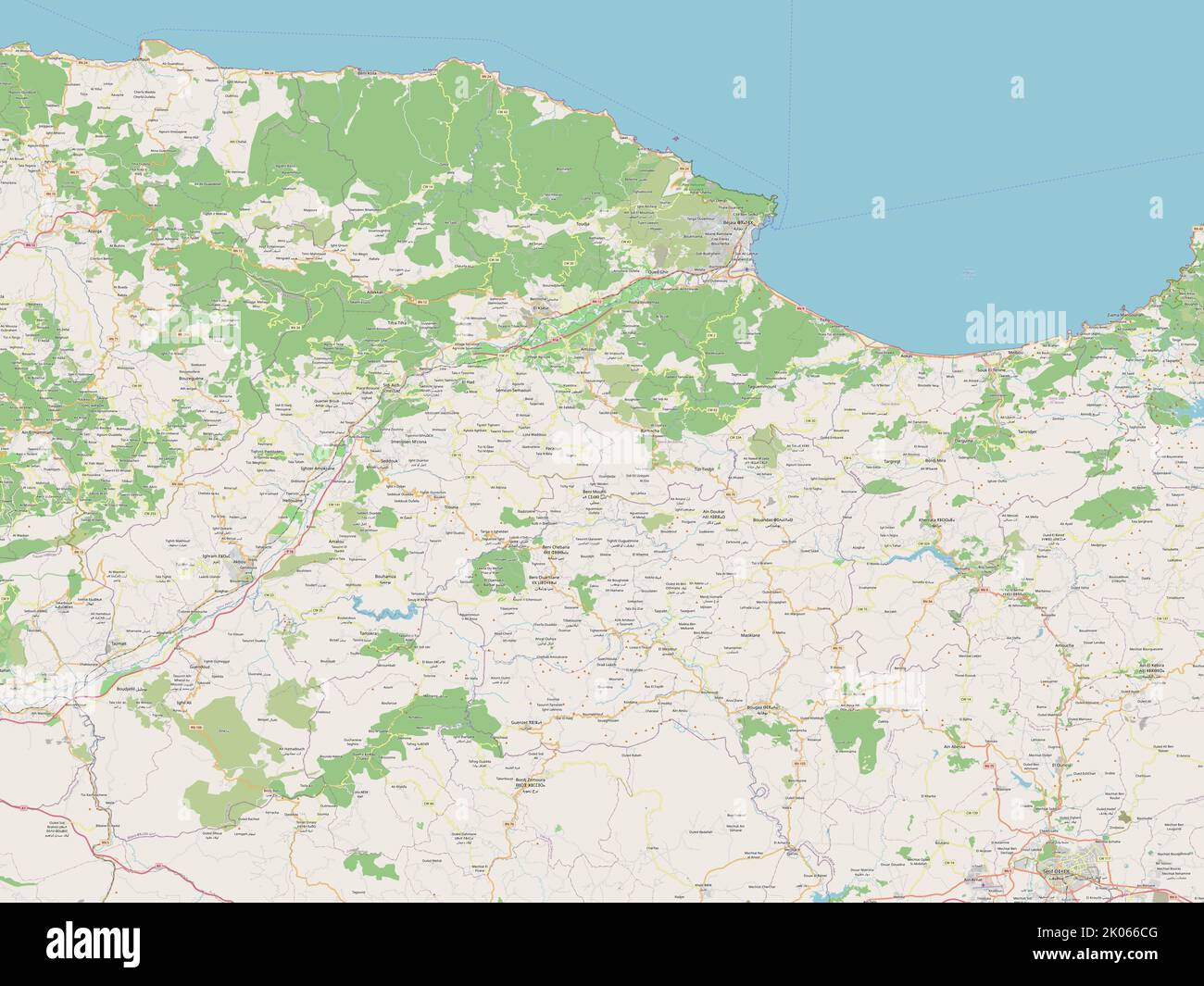 Bejaia street map hi-res stock photography and images - Alamy