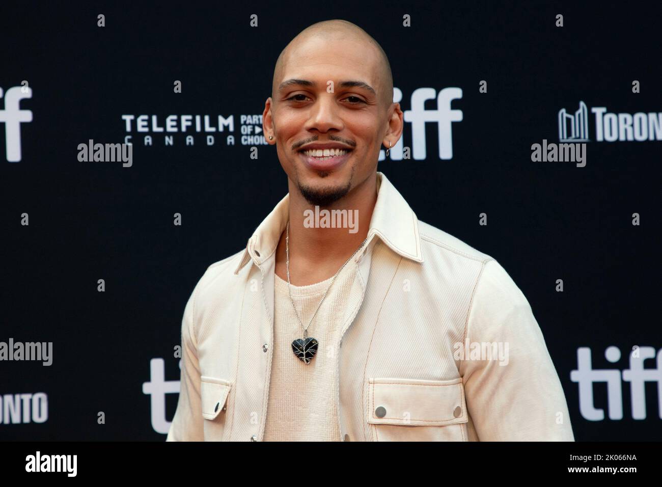 Jordan Bolger attends the premiere of "The Woman King" at Roy Thomson ...