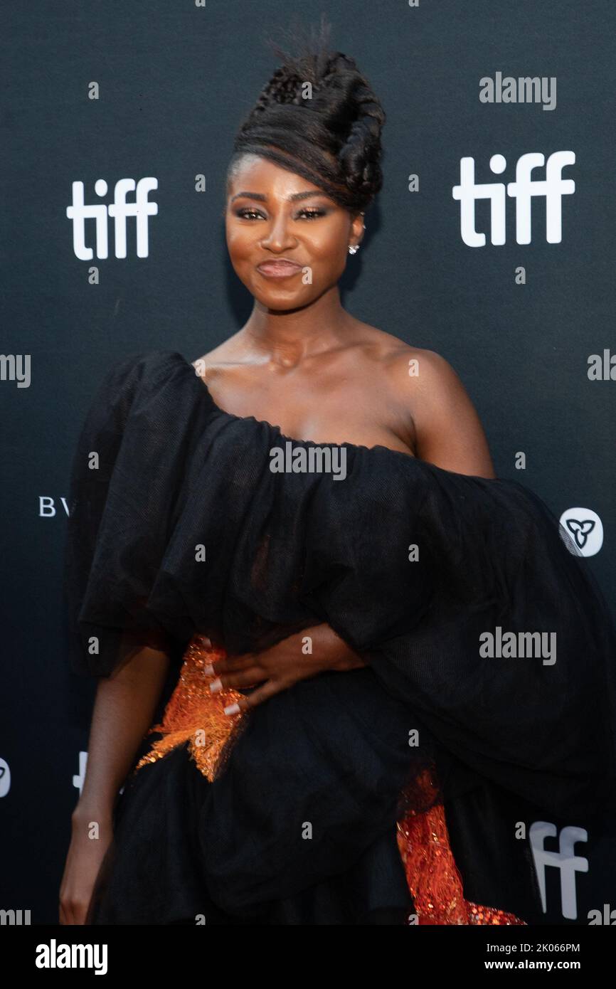 Toronto, Canada. 09th Sep, 2022. Jayme Lawson attends the premiere of ...