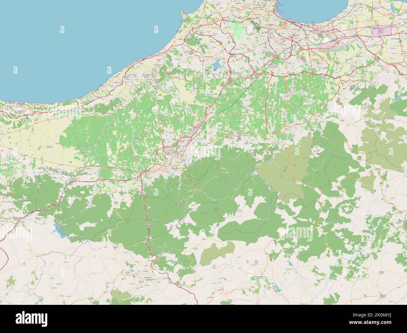 Blida, province of Algeria. Open Street Map Stock Photo - Alamy