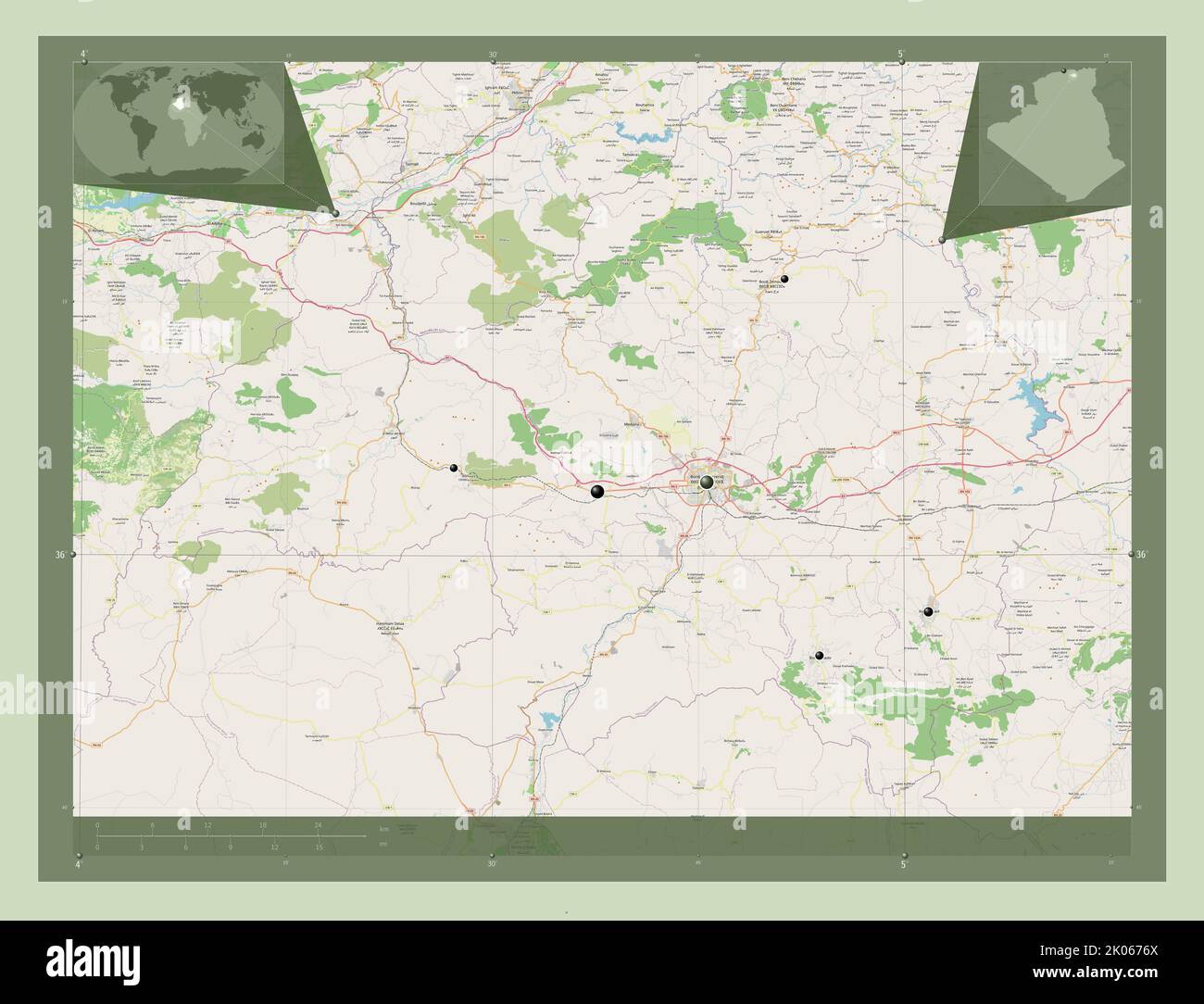 Bordj bou arreridj street map hi-res stock photography and images - Alamy