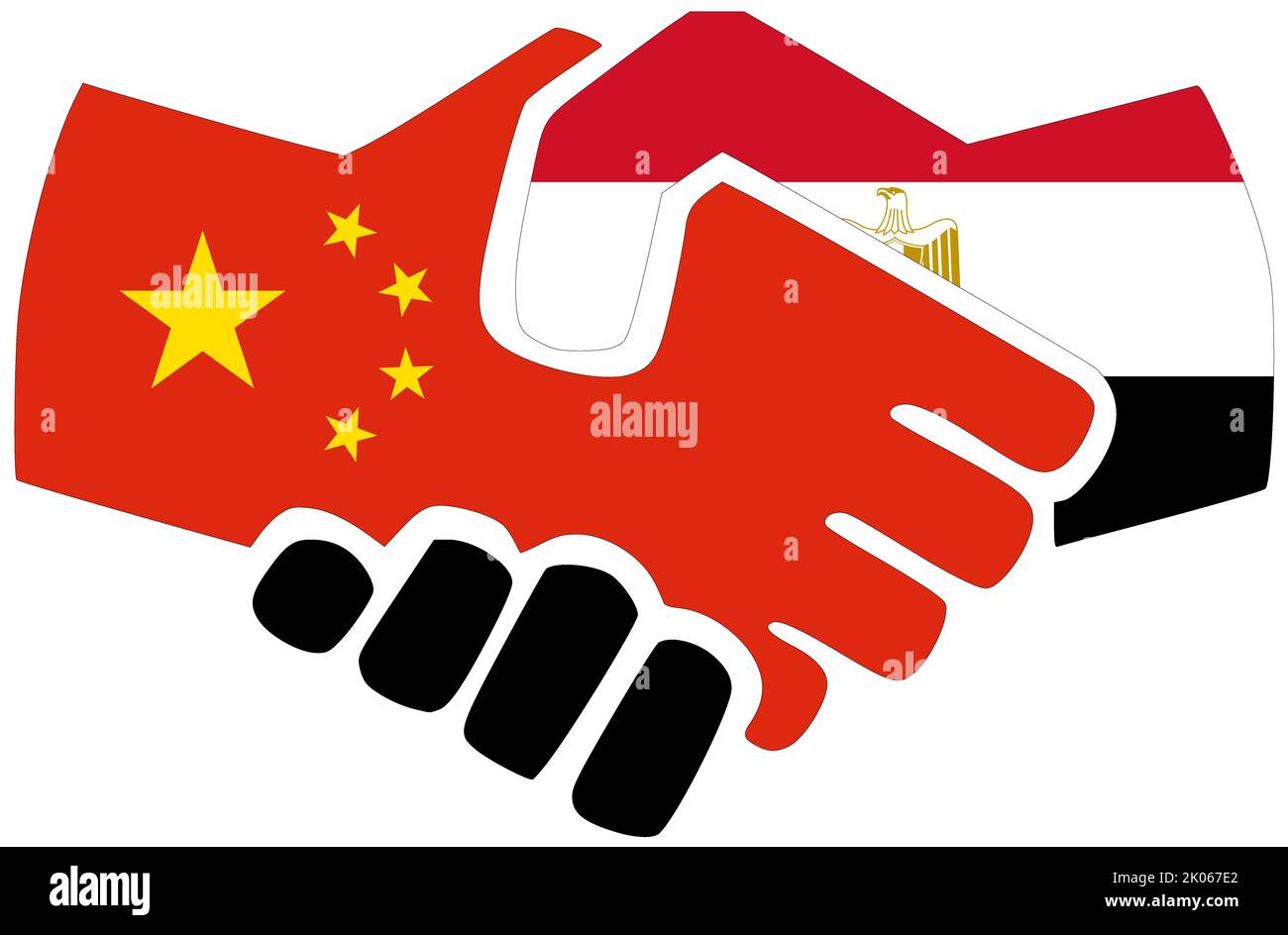 China egypt flag hi-res stock photography and images - Alamy