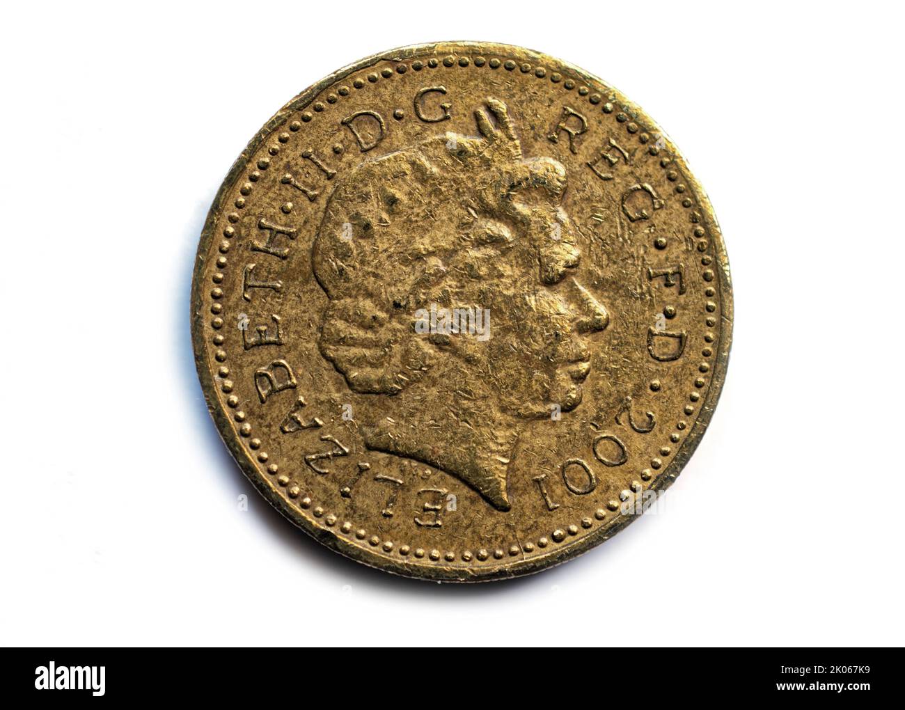 Photo coins England, 2001, One pound Stock Photo - Alamy