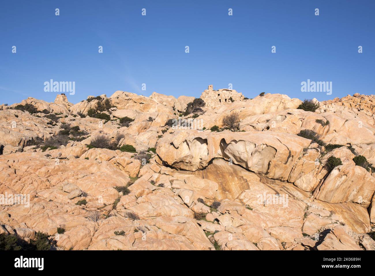 Fortino Candeo, Caprera, Sardegna Stock Photo - Alamy