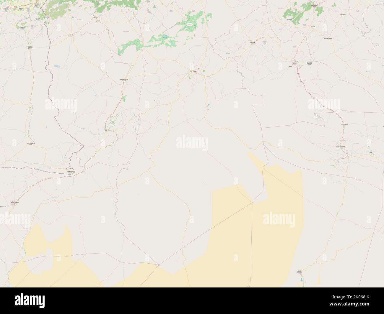 El Bayadh, province of Algeria. Open Street Map Stock Photo - Alamy