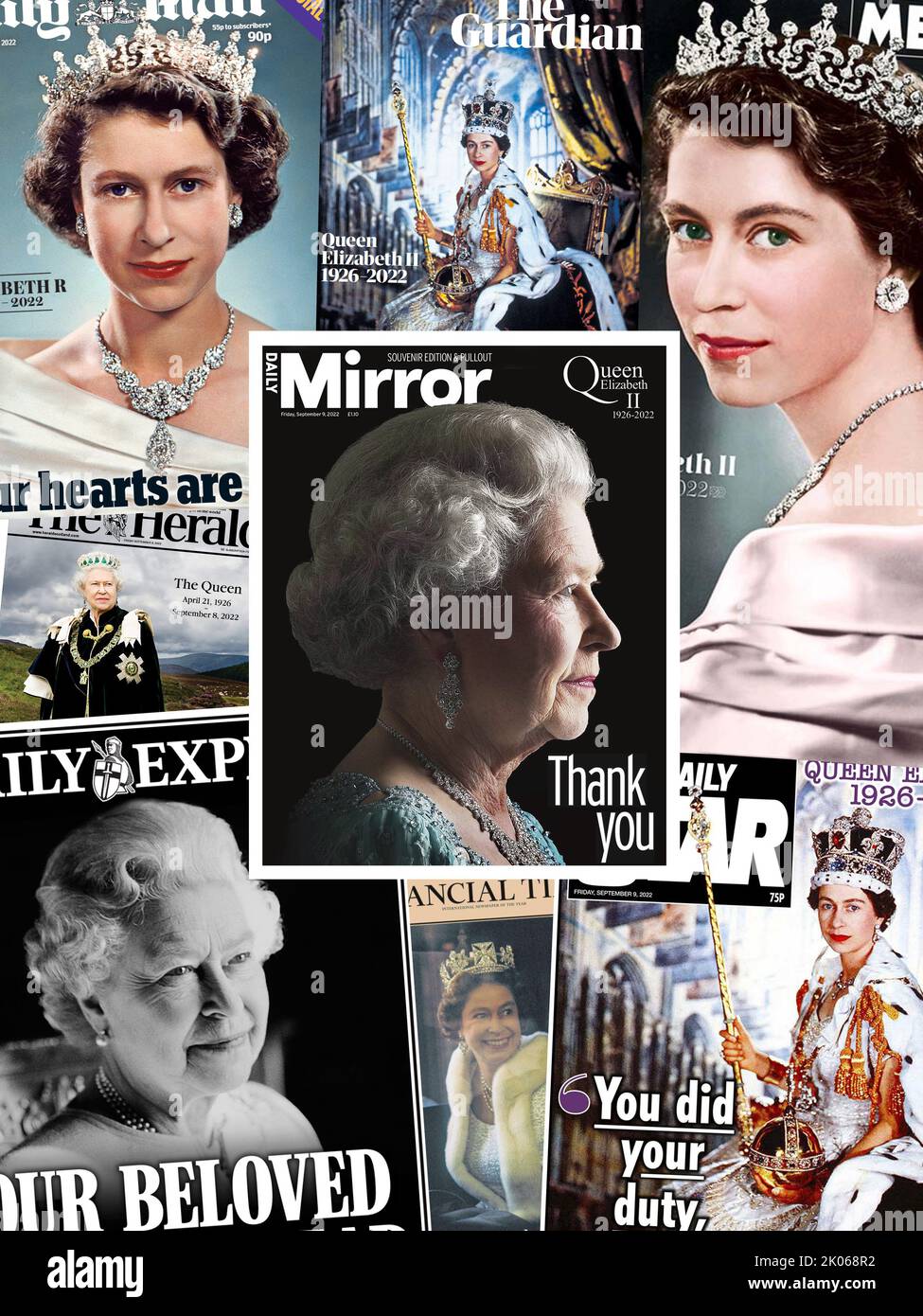 Uk Newspapers Marking The Passing Of Queen Elizabeth Ii On September 8th 2022 The Papers 4027