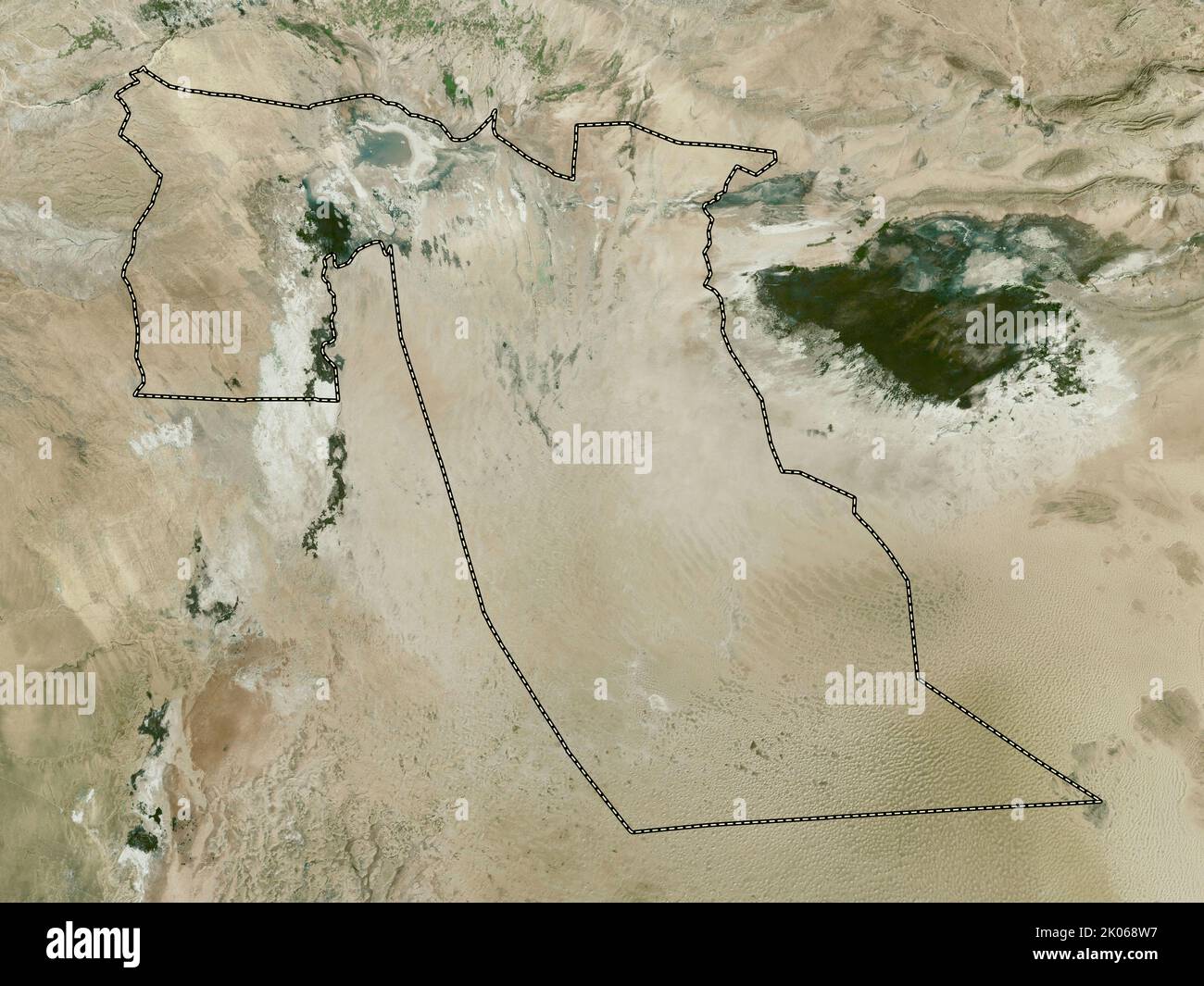 El Oued, province of Algeria. High resolution satellite map Stock Photo - Alamy