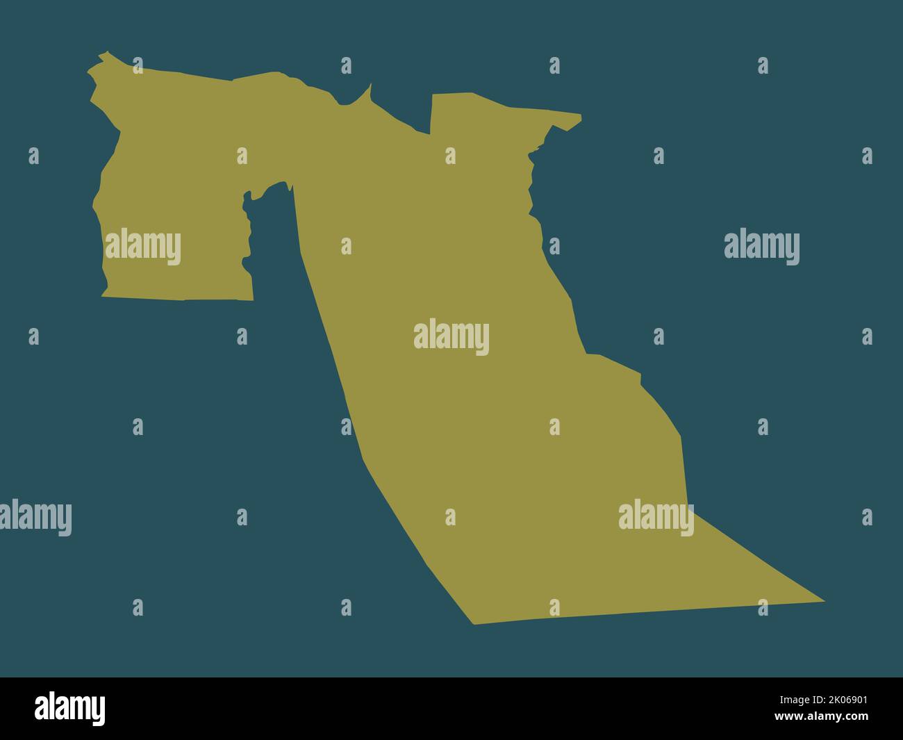 El Oued, province of Algeria. Solid color shape Stock Photo - Alamy