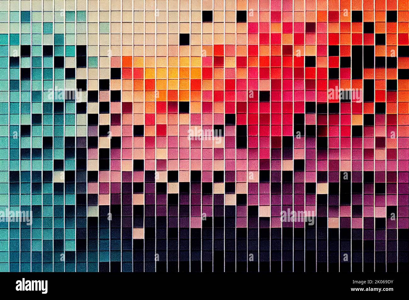 Tiny squares different color pattern background. Colorful wallpaper ...