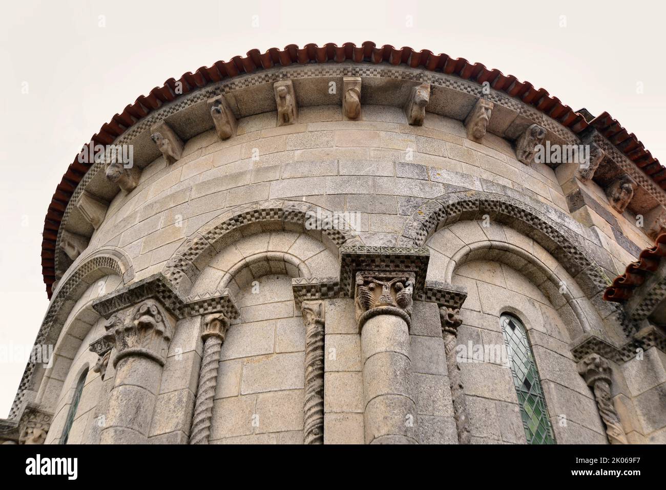 Architectural details of a church in Romanesque style Stock Photo - Alamy