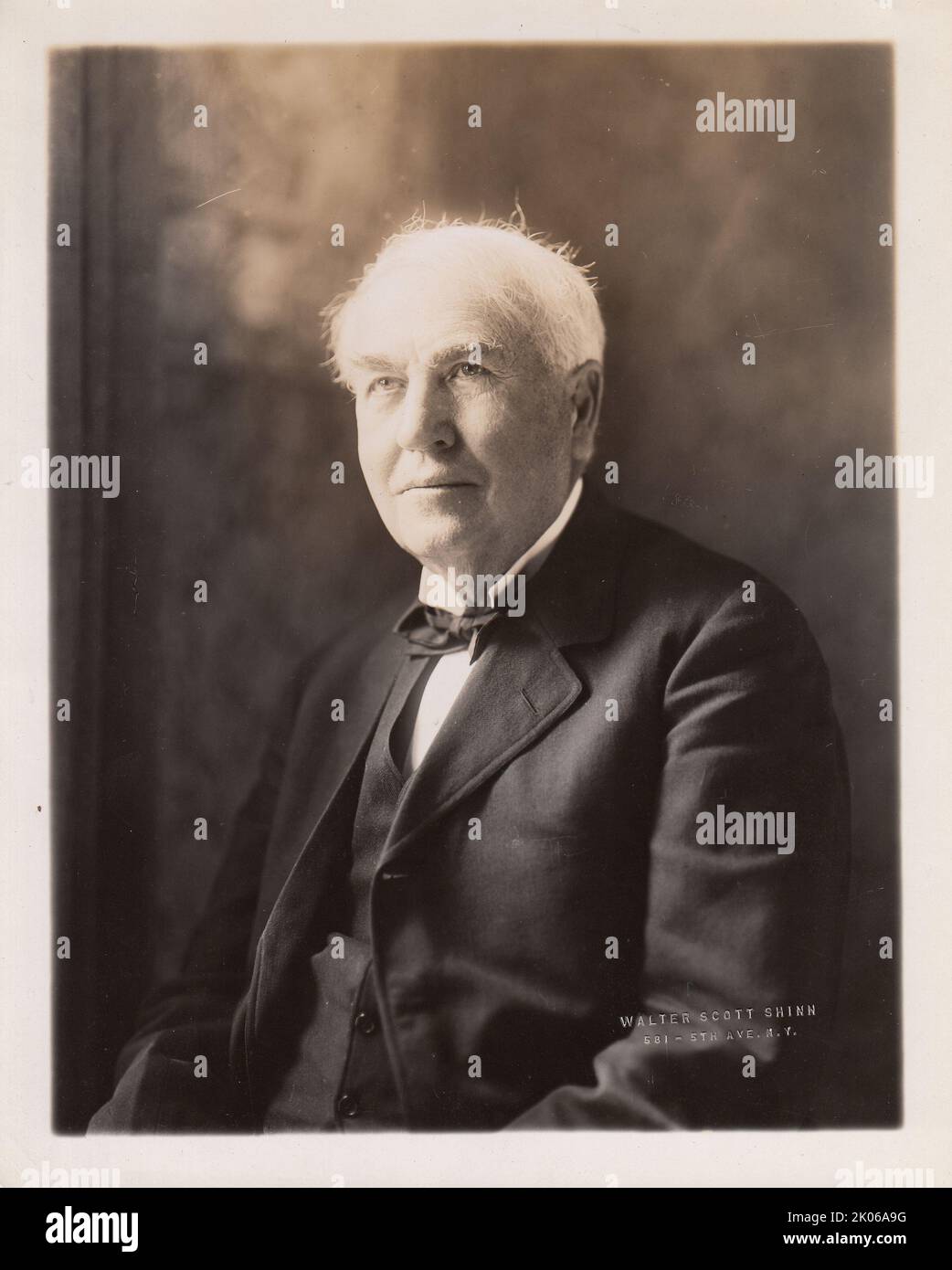 Portrait of Thomas Edison. 13 May 1919. Photo by Walter Scott Shinn ...