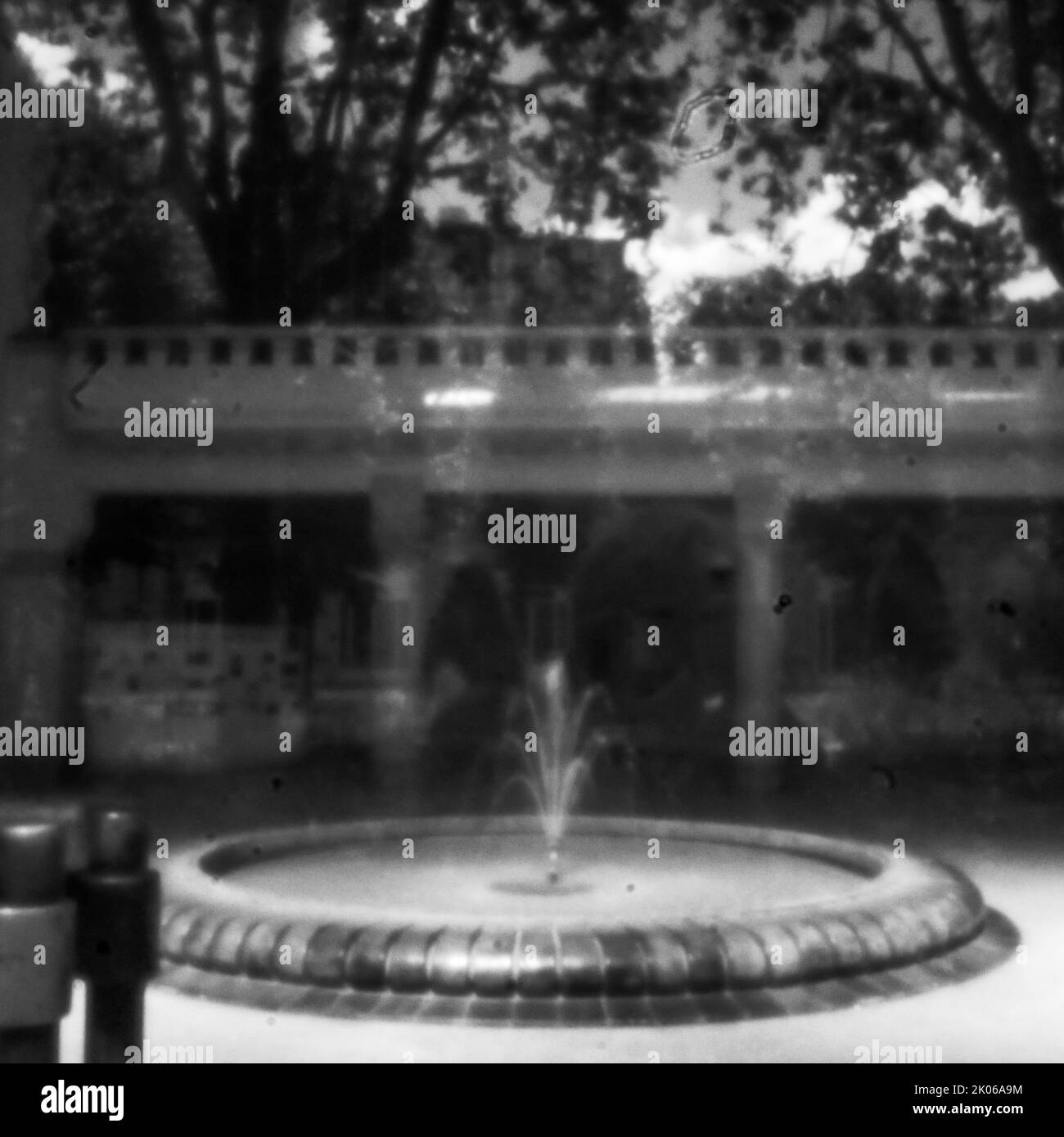 The Hall of Springs, vintage look view, Vichy, Allier, AURA Region ...