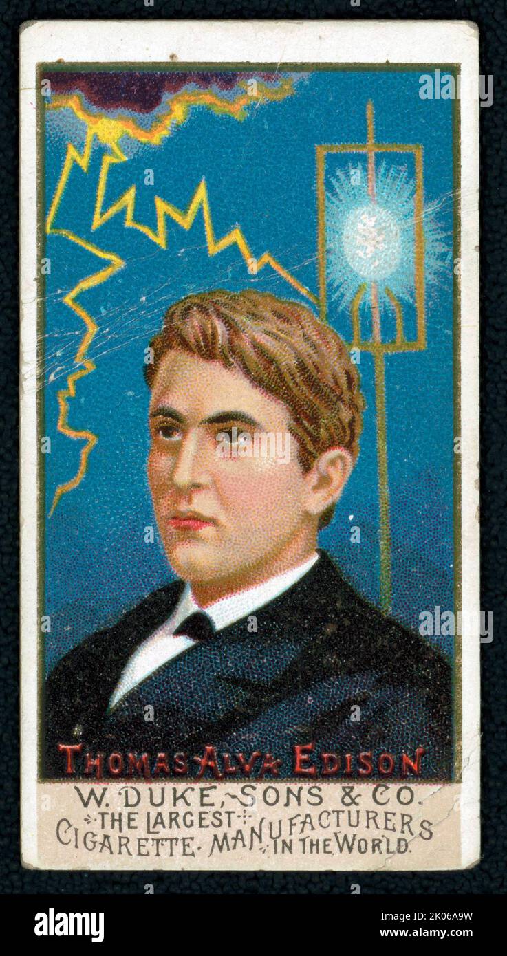 Thomas Alva Edison W. Duke, Sons & Co., the largest cigarette ...
