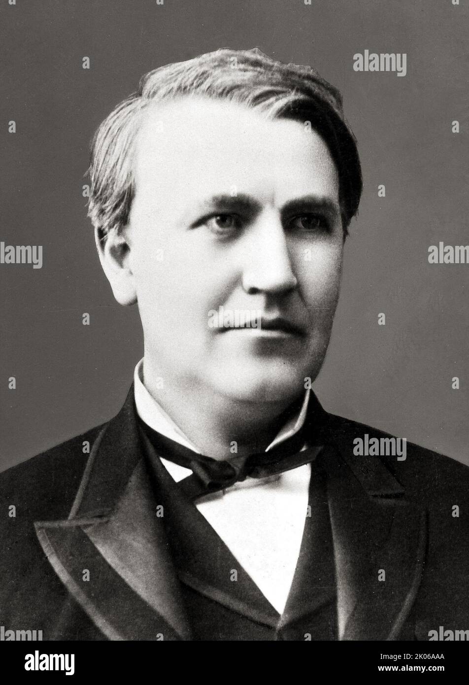 Portrait of Thomas Edison c 1882 Stock Photo - Alamy