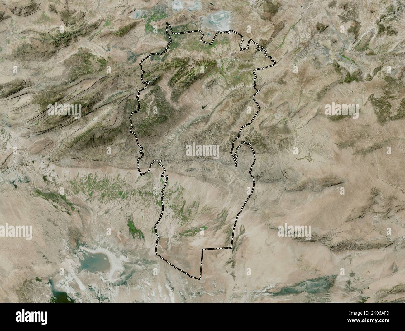 Khenchela, province of Algeria. High resolution satellite map Stock ...