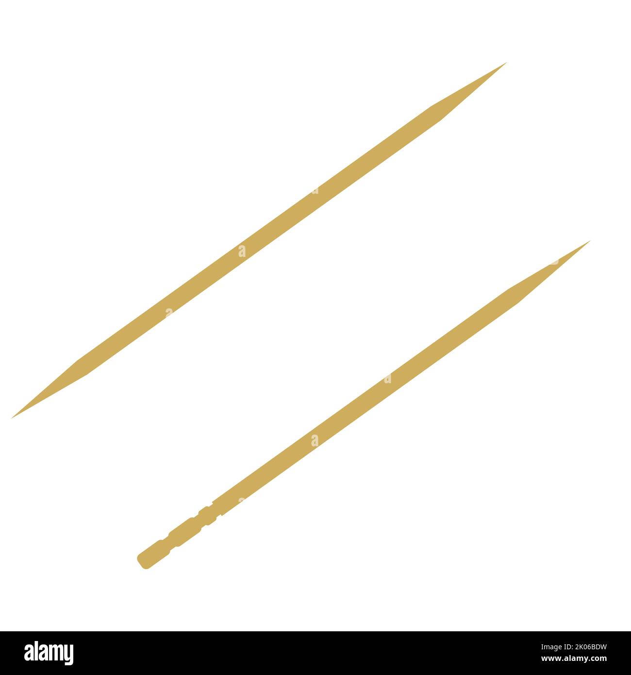 wooden toothpick icon on white background. toothpick sign. flat style ...