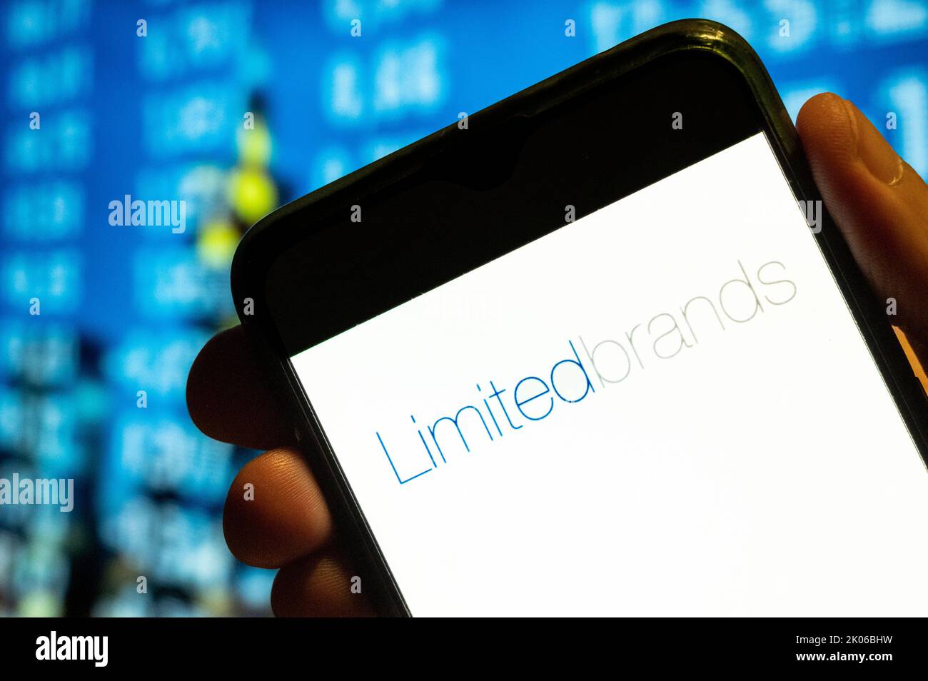 In this photo illustration, the American fashion retailer Limited ...