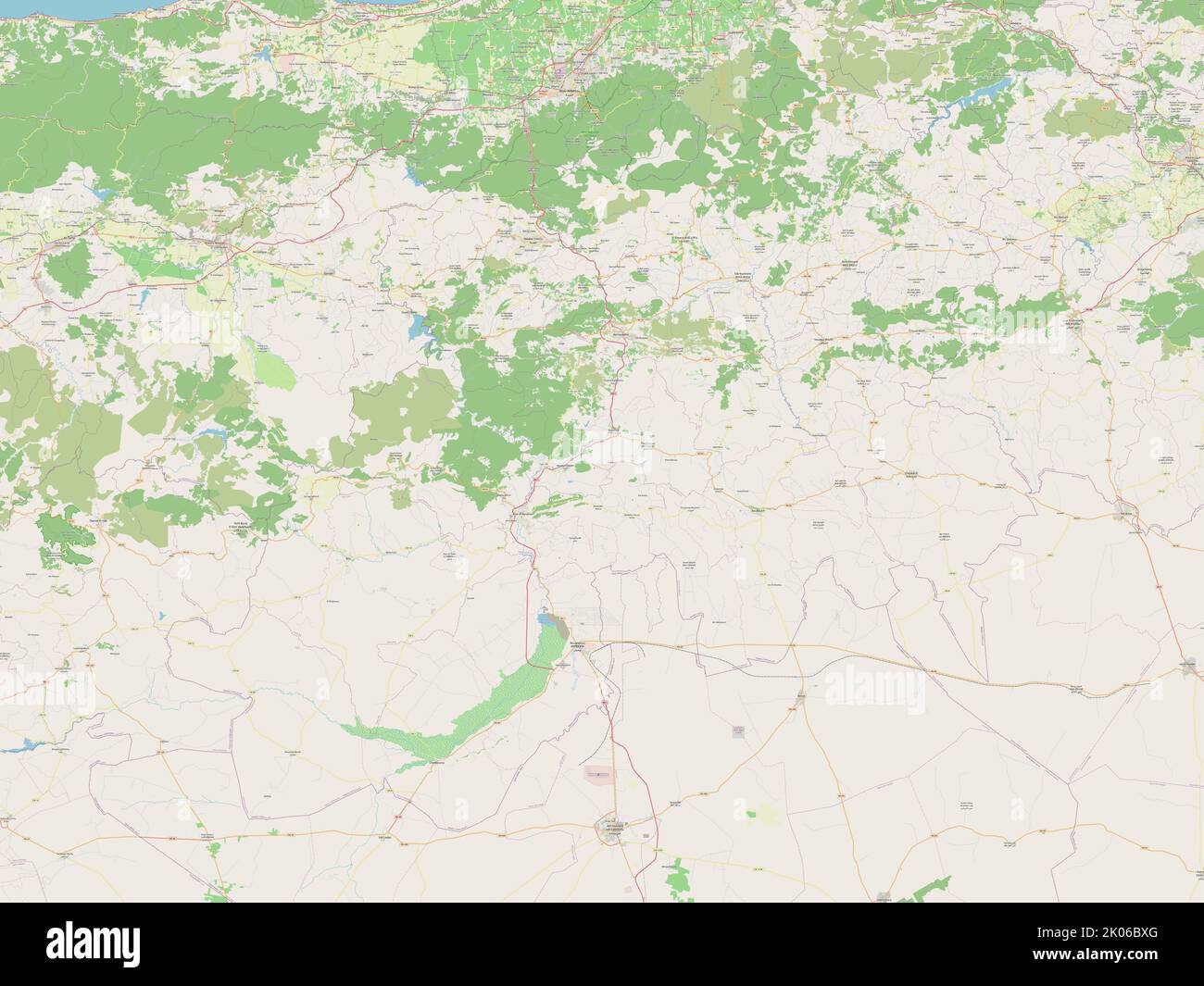 Medea, province of Algeria. Open Street Map Stock Photo - Alamy