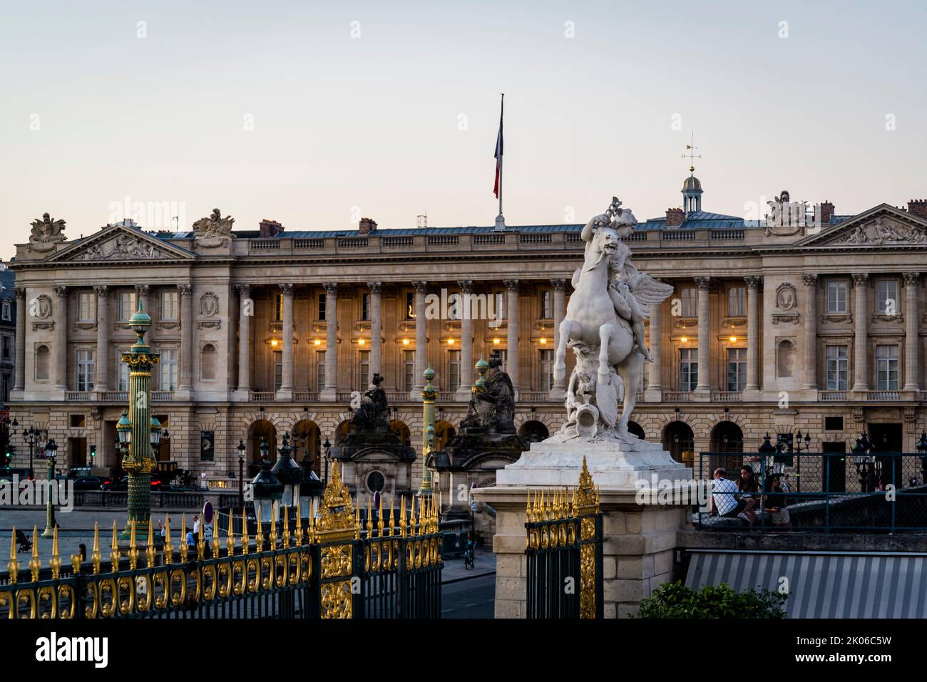 Detail of Place de la Concorde, Major public square, scene of ...