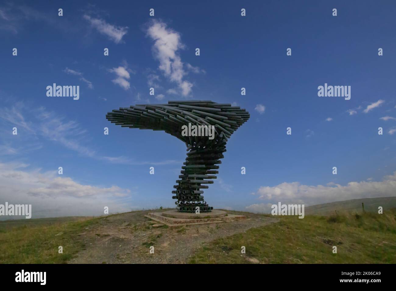 The Ringing Singing Tree nearly Burnley in Lancashire, UK Stock Photo ...
