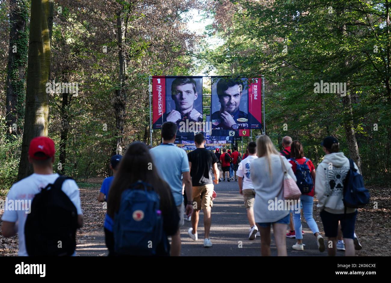 Formula One fans arrive before practice at the Monza circuit in Italy ... Formula One fans arrive before practice at the Monza circuit in Italy ...