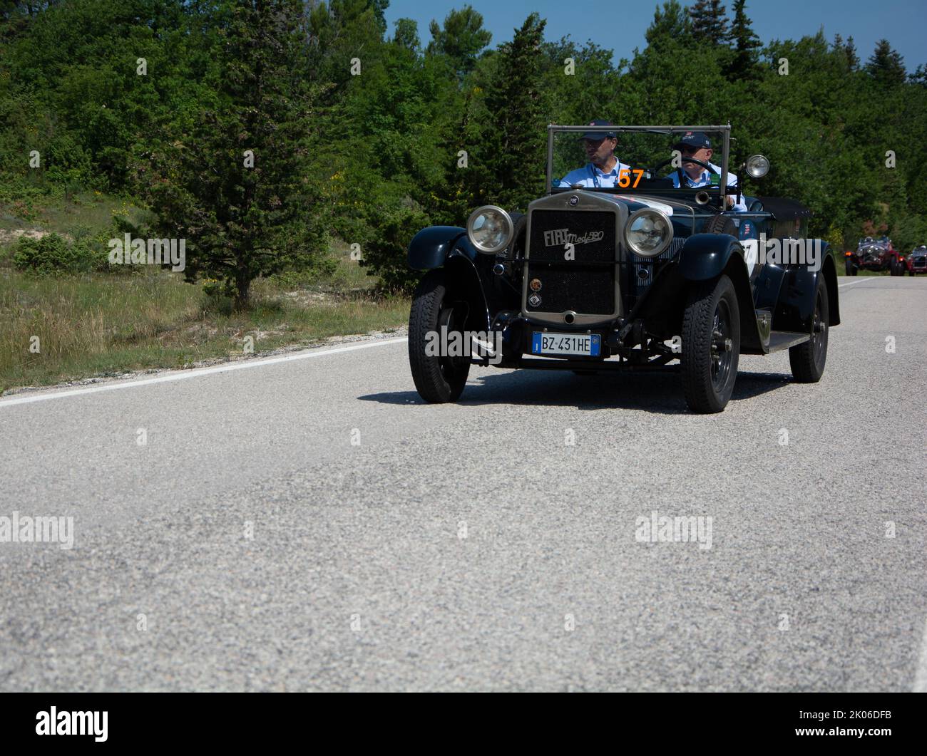 URBINO - ITALY - JUN 16 - 2022 : FIAT 520 1929 on an old racing car in ...