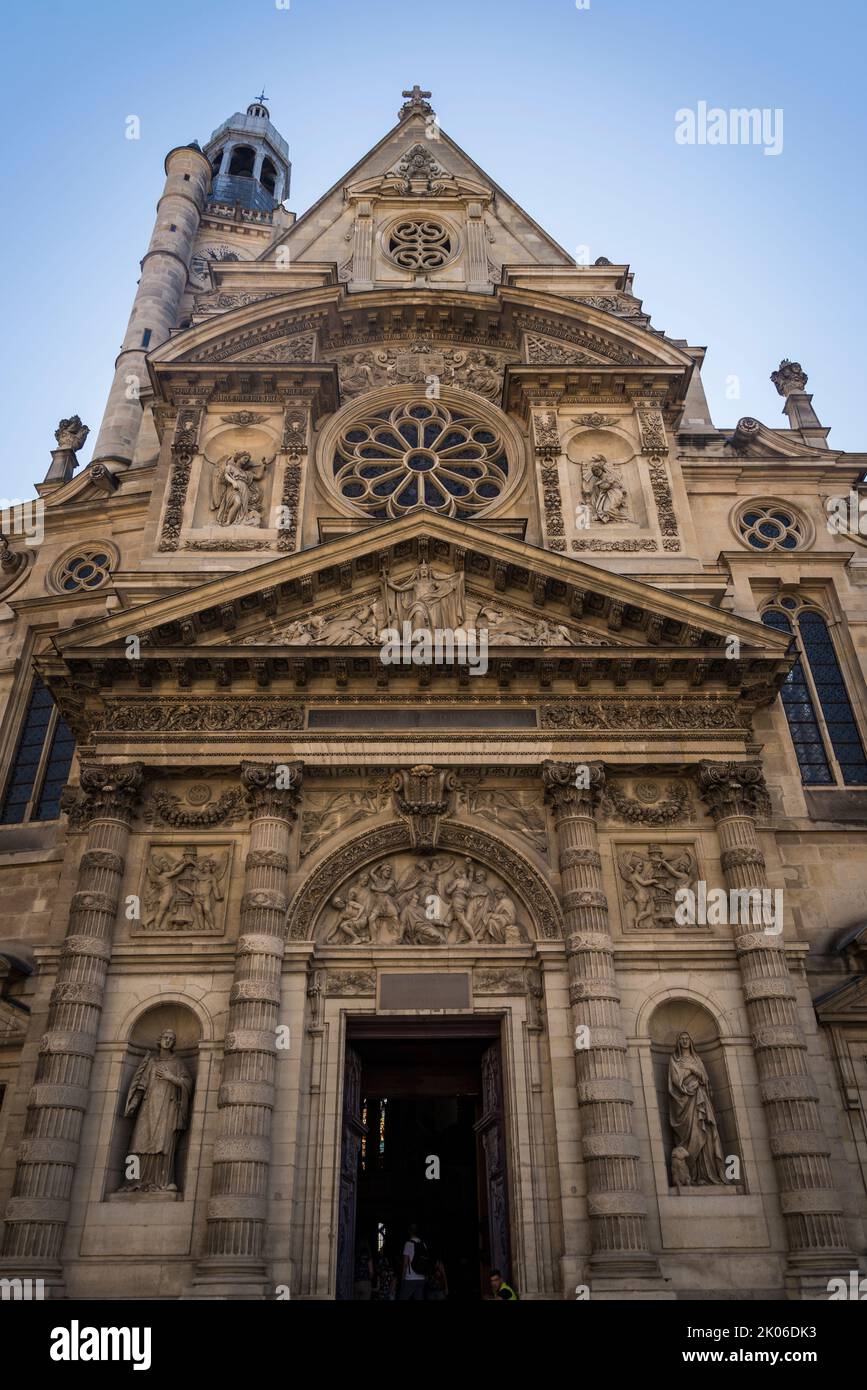 Saint-Étienne-du-Mont church, Gothic church that contains the shrine of ...