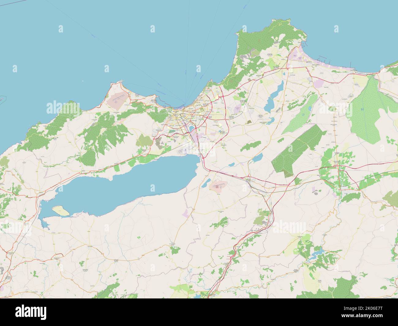 Oran, province of Algeria. Open Street Map Stock Photo - Alamy