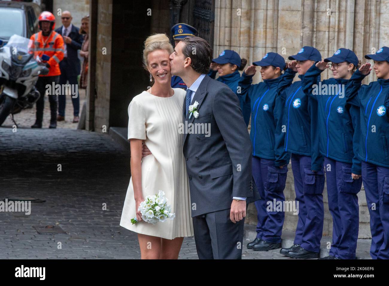Princess Maria Laura and William Isvy pictured after the official ...