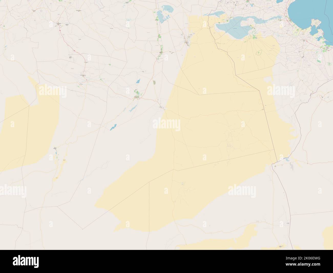 Ouargla, province of Algeria. Open Street Map Stock Photo - Alamy