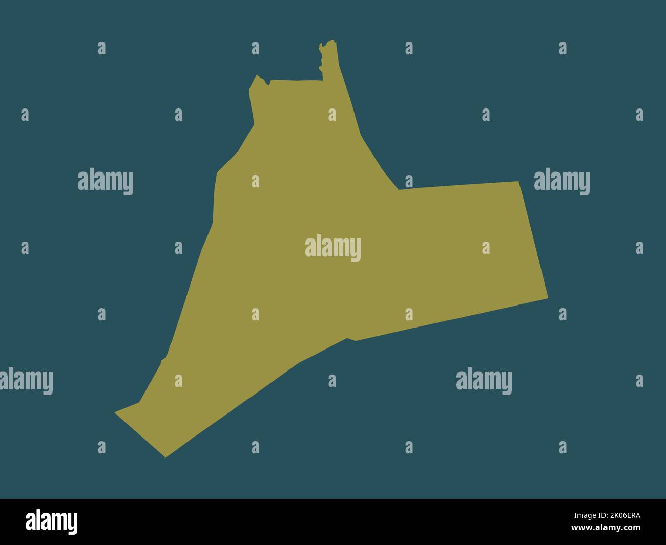 Ouargla, province of Algeria. Solid color shape Stock Photo - Alamy