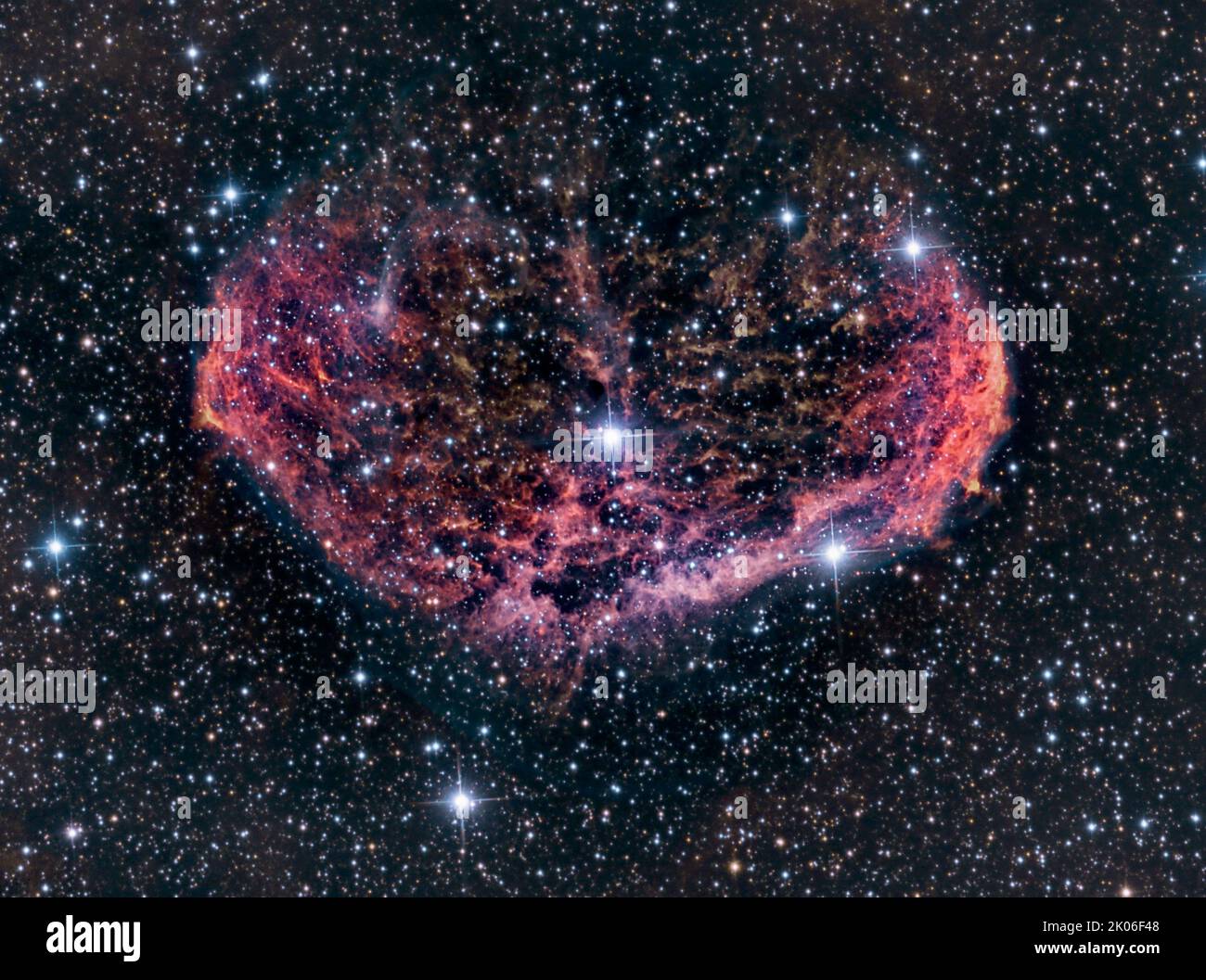 Crescent nebula (NGC 6888) in constellation Cygnus Stock Photo - Alamy