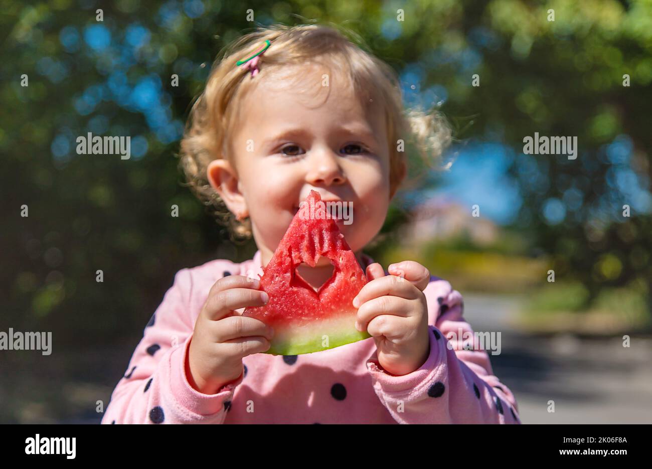 Watermelon heart child hi-res stock photography and images - Alamy