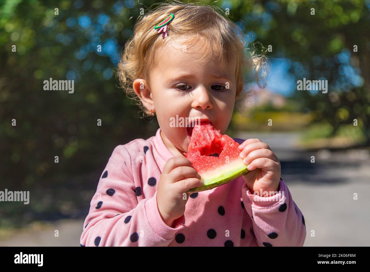 Watermelon heart child hi-res stock photography and images - Alamy