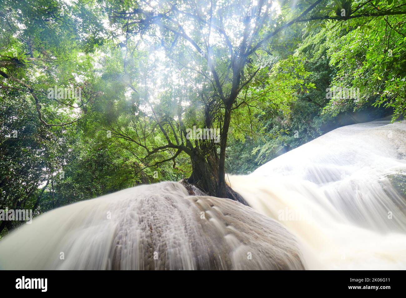 A beautiful waterfall in rainy season Stock Photo - Alamy