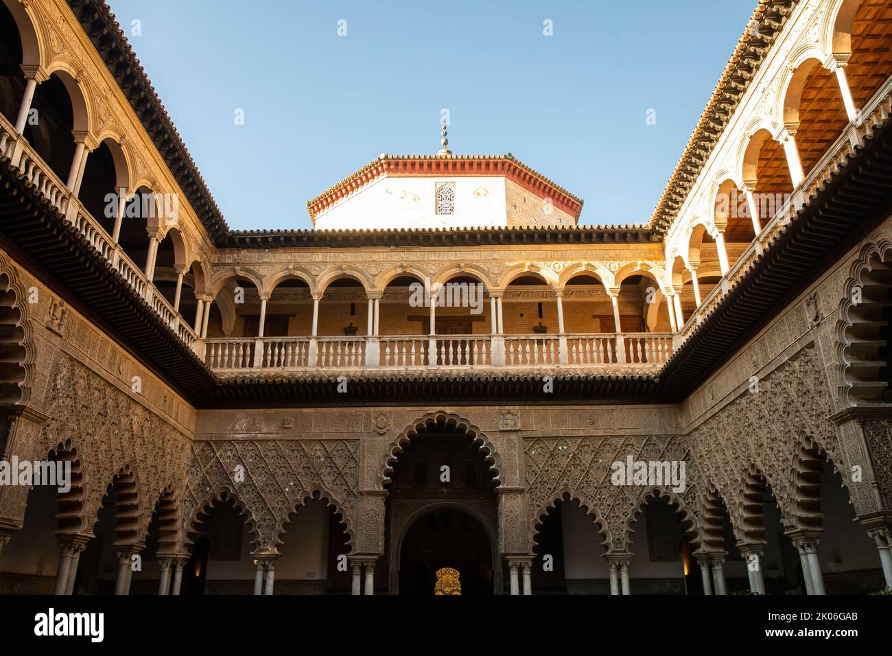 Seville, Spain - October 10: The Royal Alcazars of Seville, known as al ...
