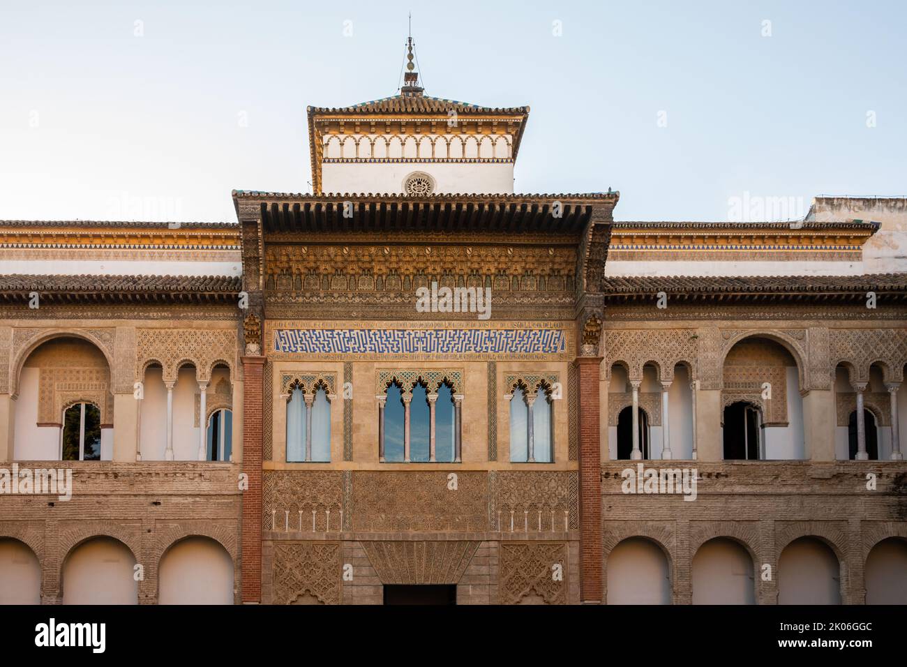 Seville, Spain - October 10: The Royal Alcazars of Seville, known as al ...