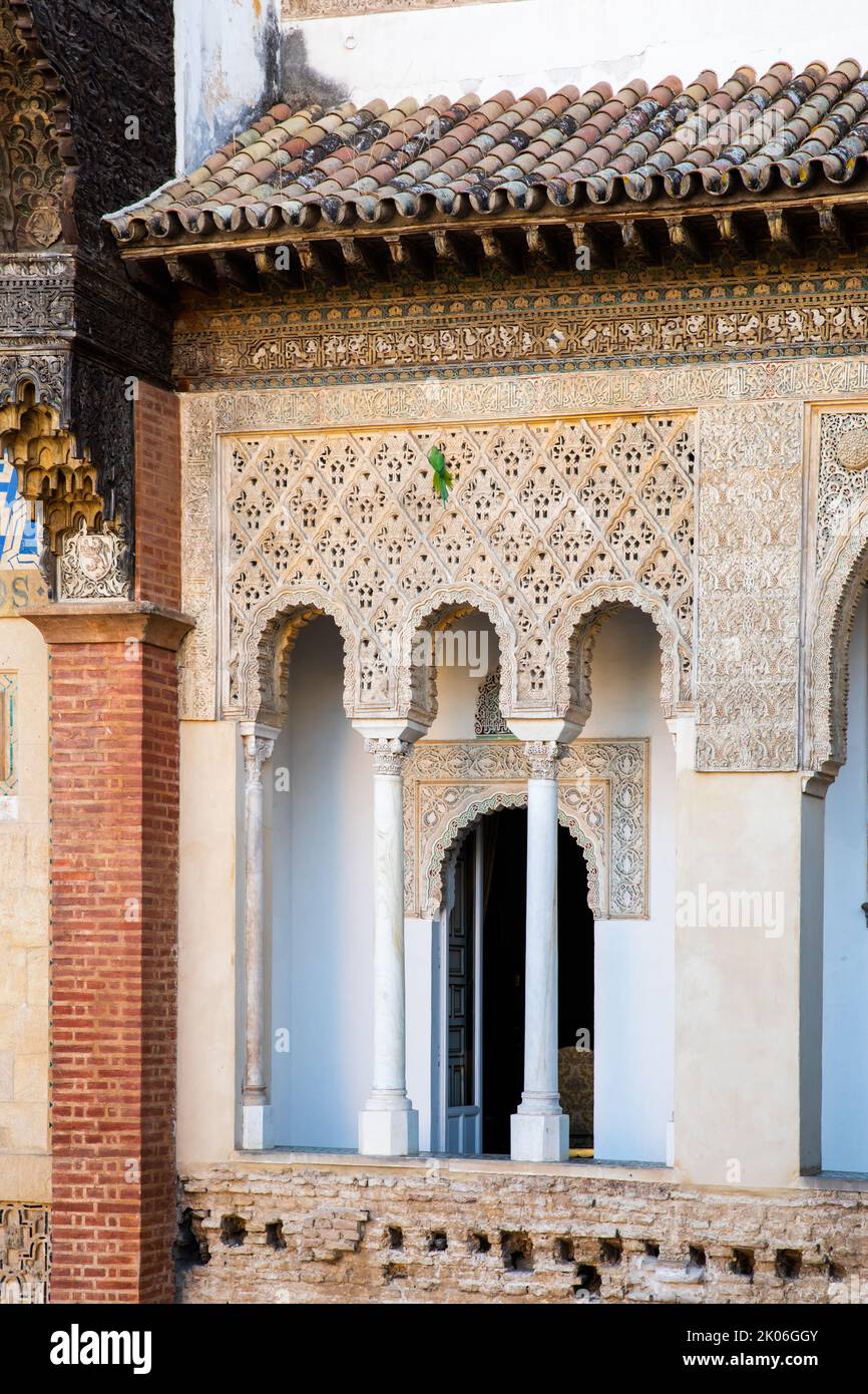 Seville, Spain - October 10: The Royal Alcazars of Seville, known as al ...