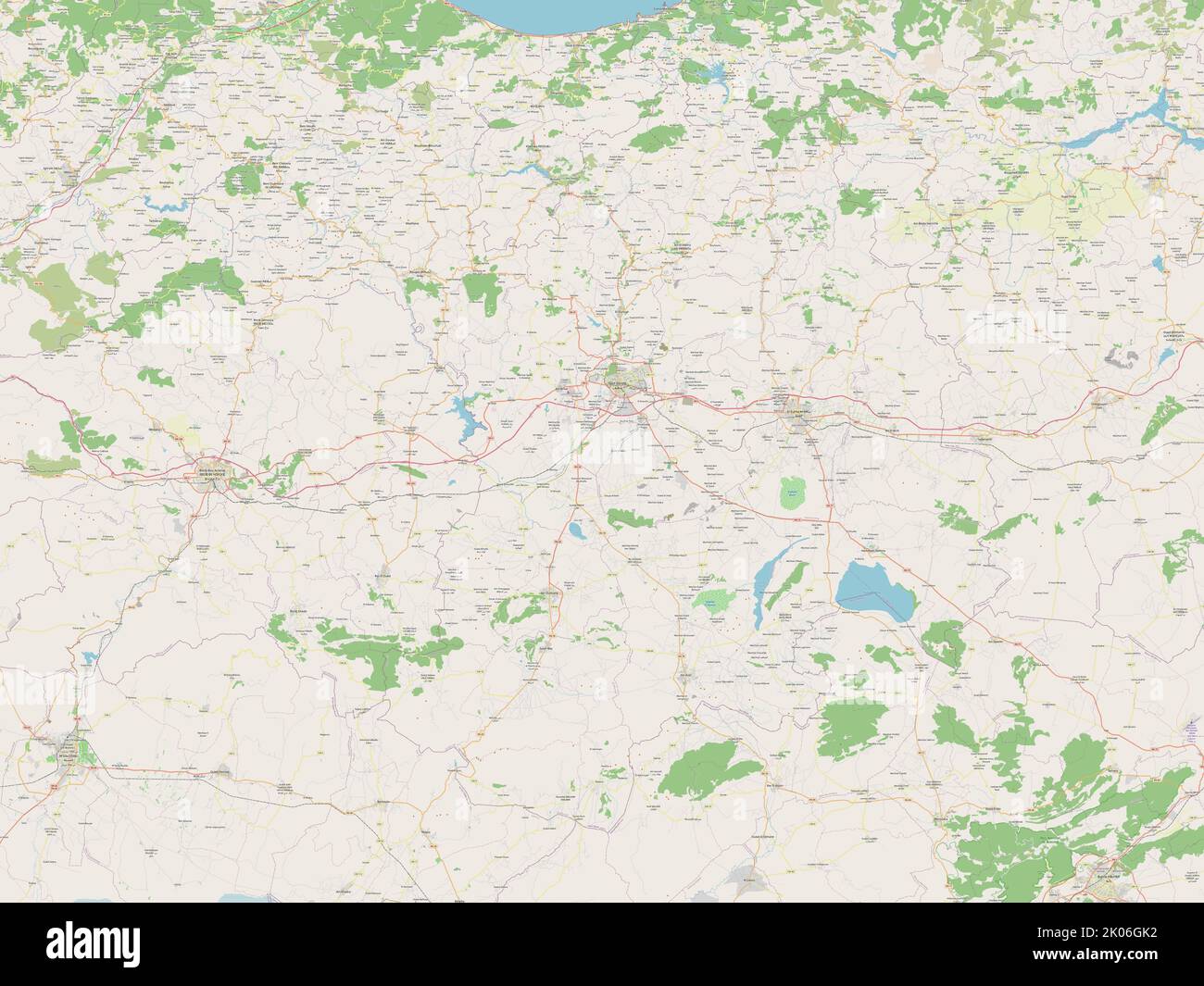 Setif, province of Algeria. Open Street Map Stock Photo - Alamy