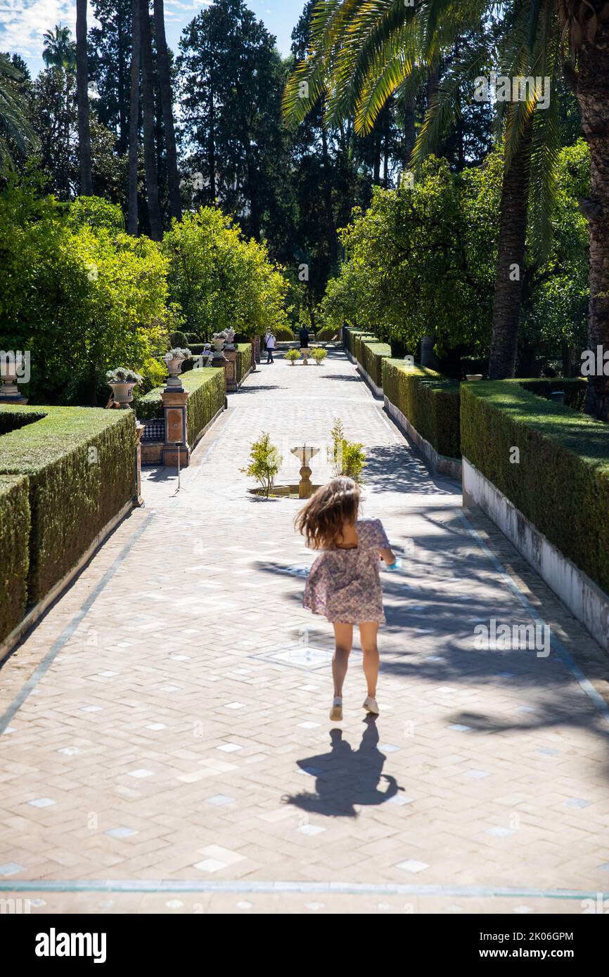 Seville, Spain - October 10: The Royal Alcazars of Seville, known as al ...