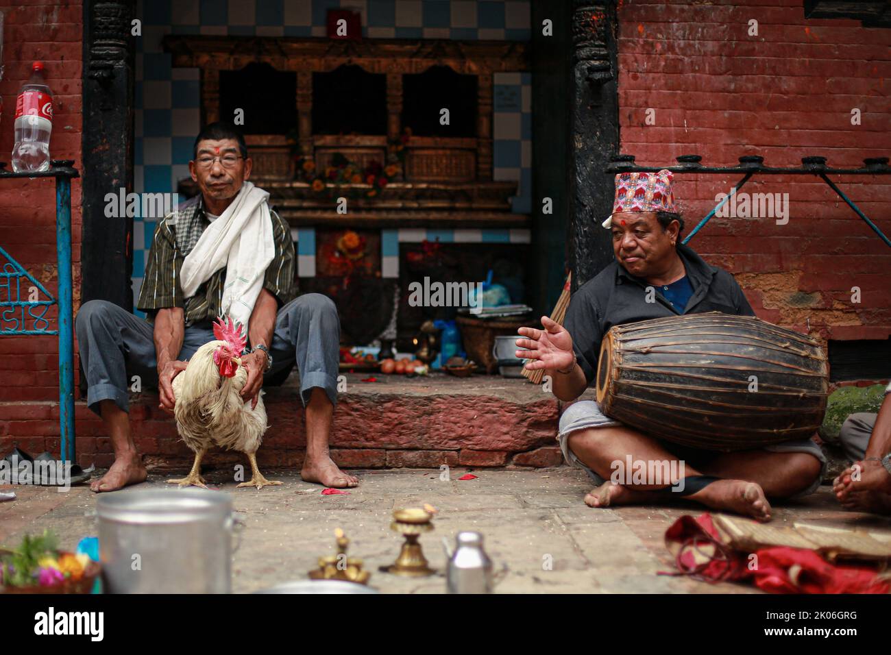 Traditional newari musical instruments hi-res stock photography and ...