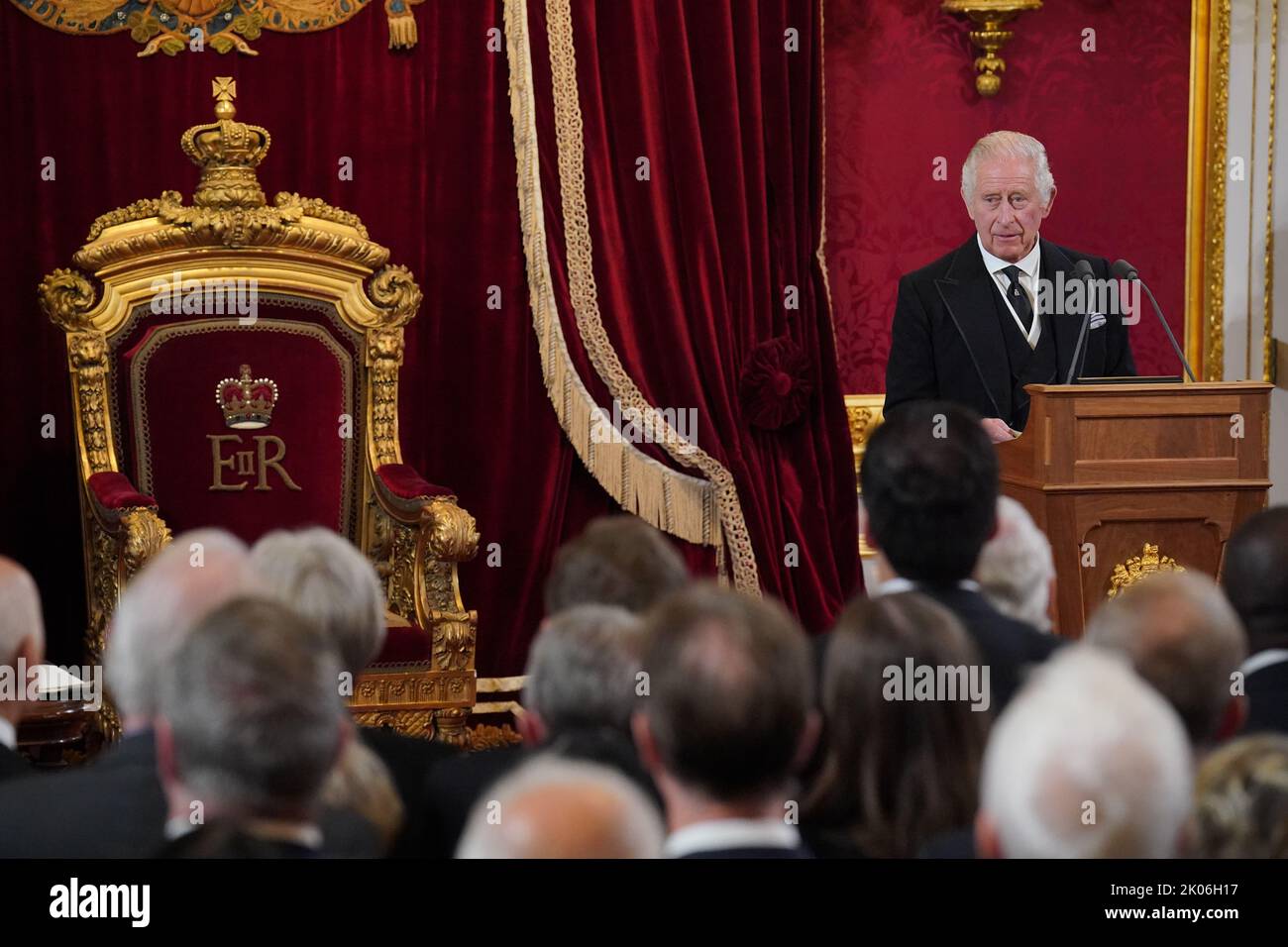 King Charles III during the Accession Council at St James's Palace ...