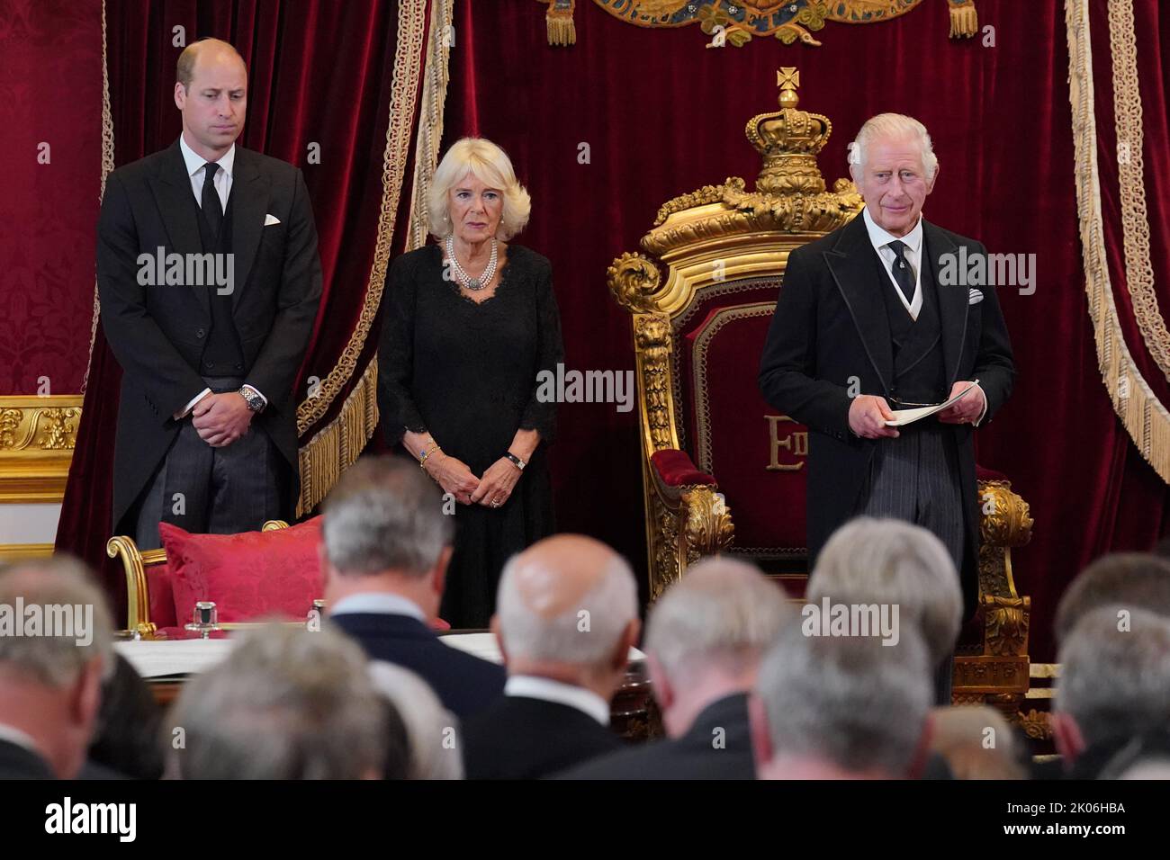 (left to right) The Prince of Wales, the Queen, and King Charles III ...