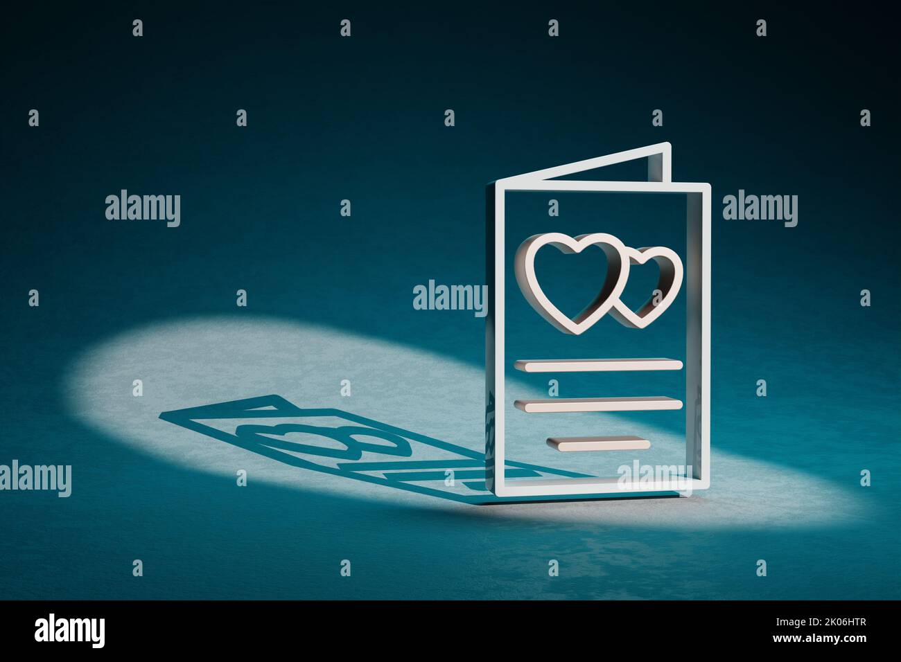 Beautiful abstract illustrations Wedding Invitation with heart symbol ...