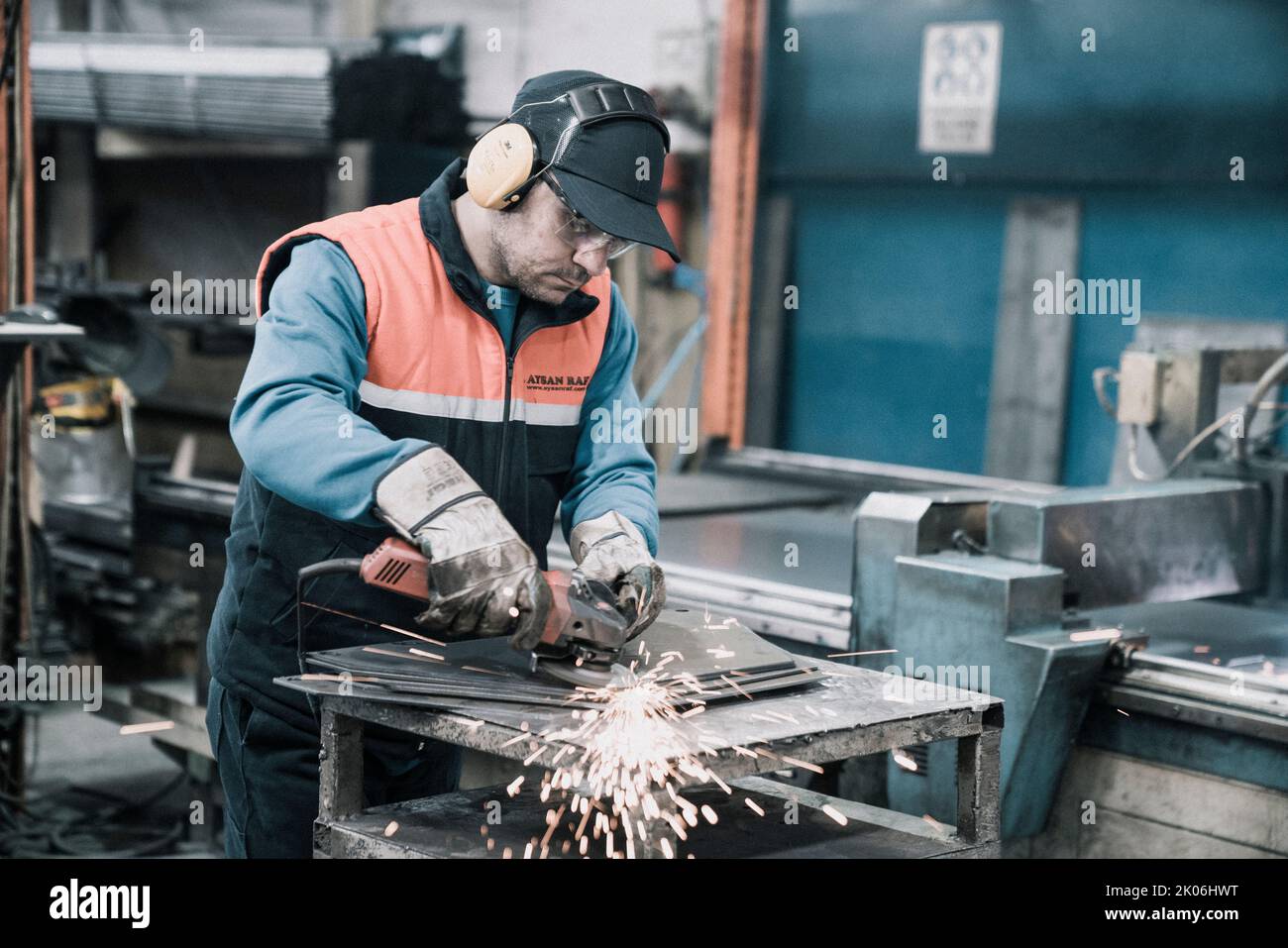 iron rack factory Stock Photo - Alamy