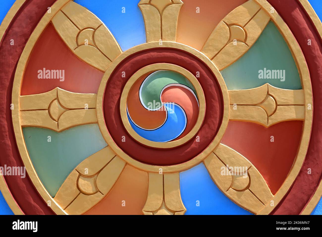 Symbole de la roue du dharma hi-res stock photography and images - Alamy