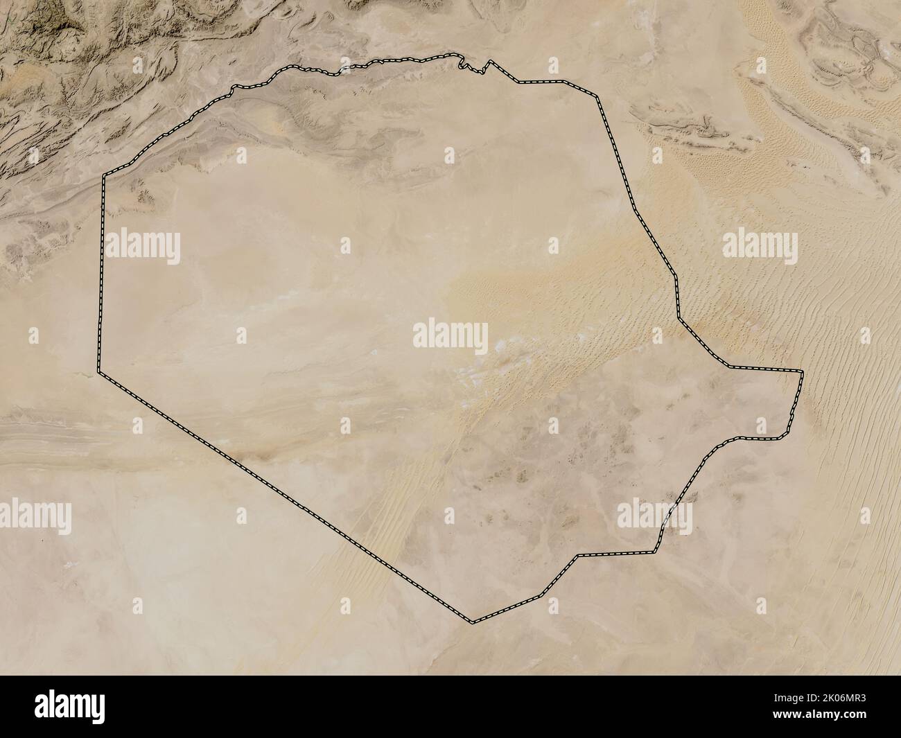 Tindouf, province of Algeria. Low resolution satellite map Stock Photo ...
