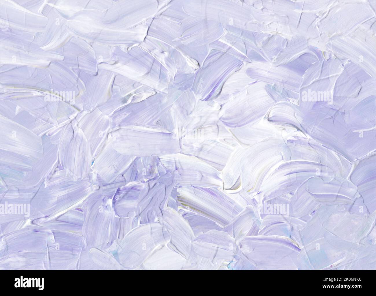 White and lavender background painting. Textured brush strokes on paper ...