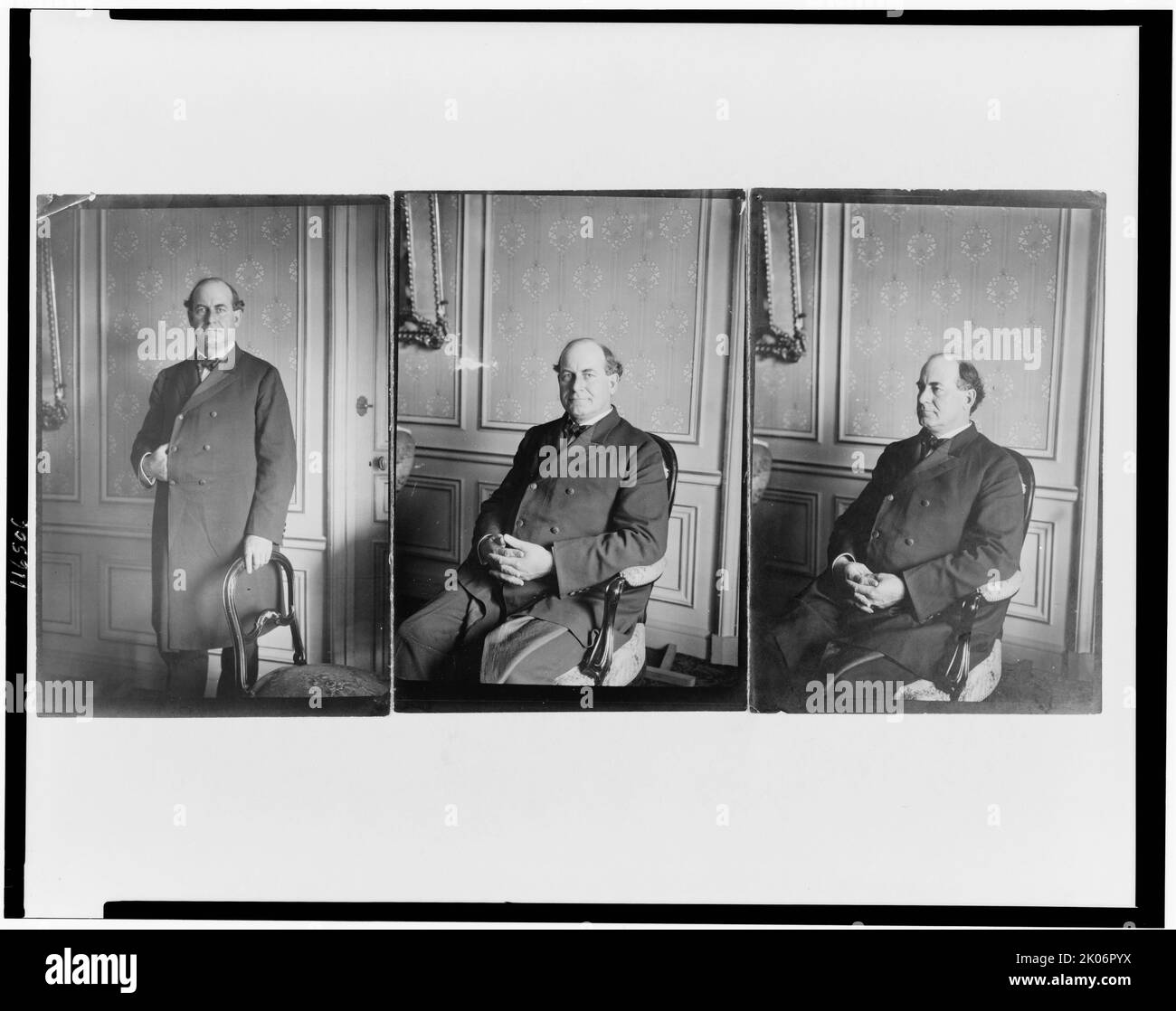Three portraits of William Jennings Bryan at the Grand Hotel, Paris ...